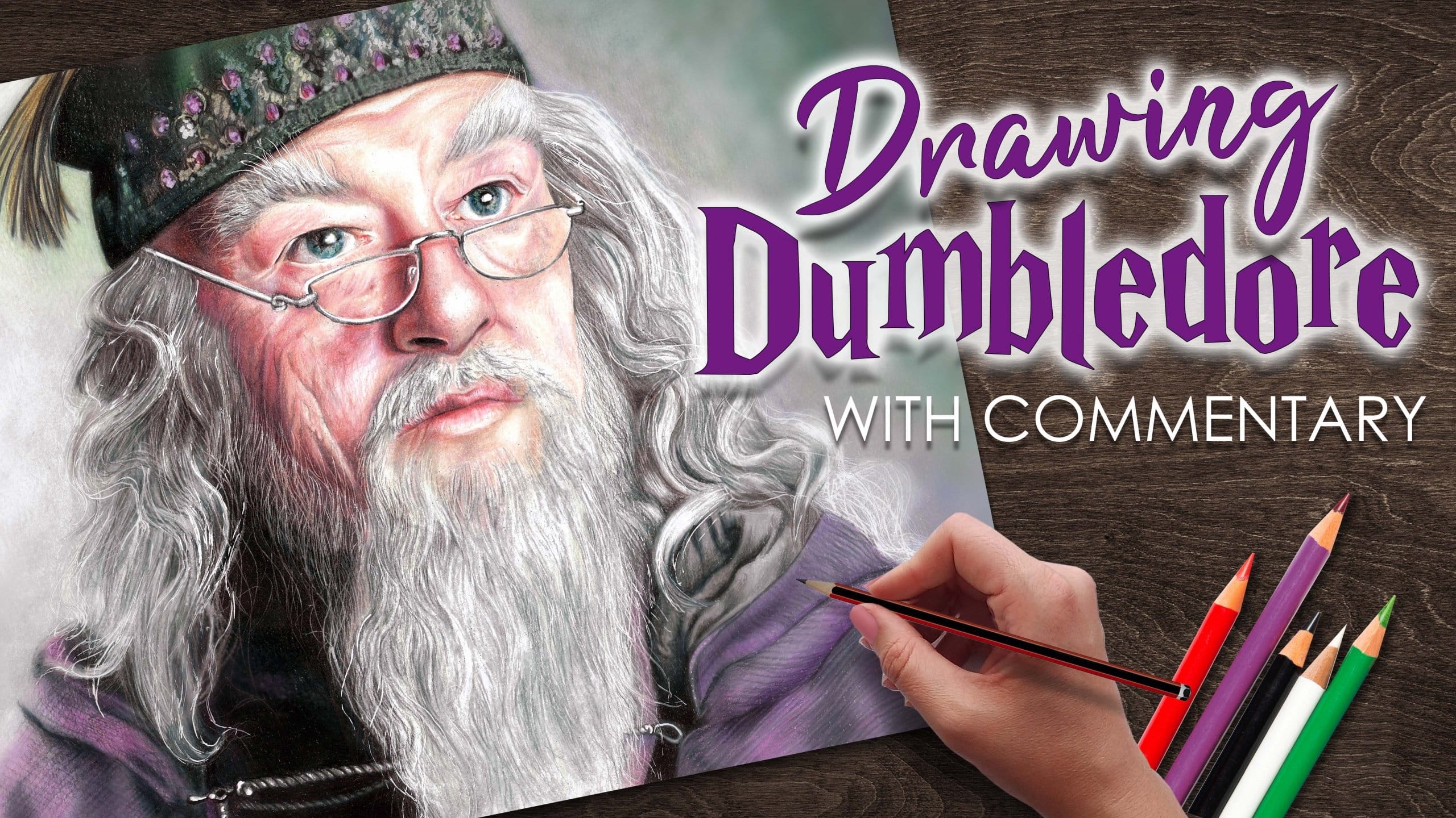 Drawing Dumbledore from Harry Potter – Torryn Marie